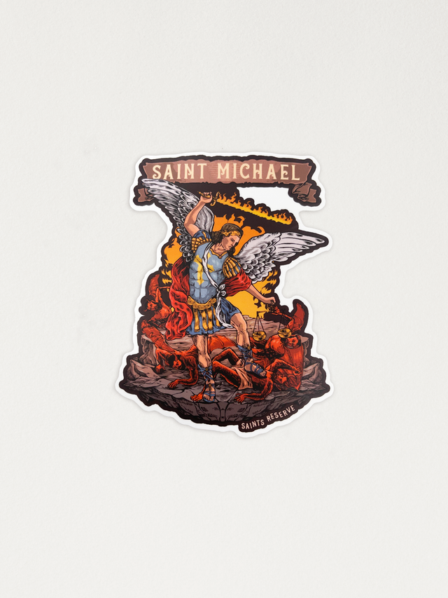 Saint Michael the Archangel Sticker – Saints Reserve